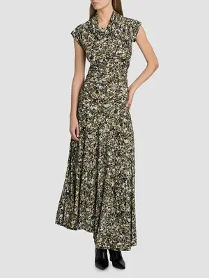 Proenza Schouler Tamara Printed Jersey Midi-dress