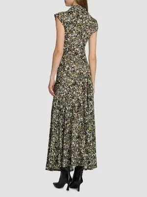 Proenza Schouler Tamara Printed Jersey Midi-dress