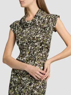 Proenza Schouler Tamara Printed Jersey Midi-dress