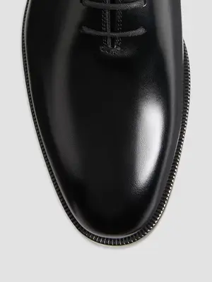 Valentino Garavani Pas Des Dieux Oxfords In Leather - Black