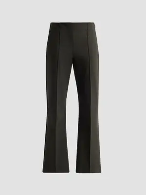 Vince Mid-rise Pintuck Crop Flare Pants - Deep Forest