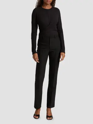 Vince Drape Jersey Crewneck T-shirt