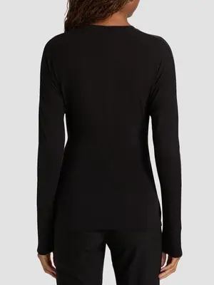 Vince Drape Jersey Crewneck T-shirt