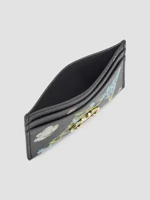 FERRAGAMO Gancini Eden Shoe Leather Card Case