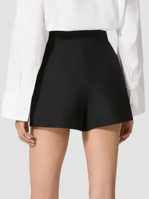 Valentino Garavani Crepe Couture Shorts - Black