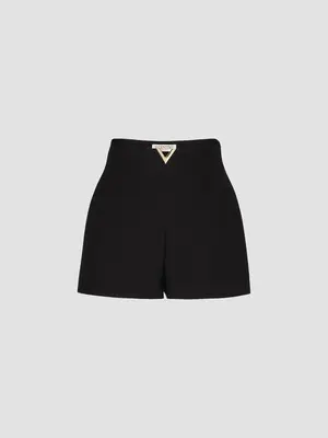 Valentino Garavani Crepe Couture Shorts - Black