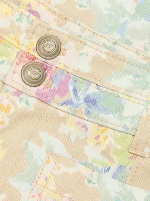Cinq À Sept Ikat Bouquet Dorothea Floral Crop Jeans