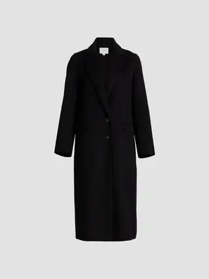 Vince Classic Wool-blend Single-breasted Coat