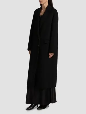 Vince Classic Wool-blend Single-breasted Coat