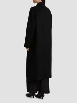 Vince Classic Wool-blend Single-breasted Coat
