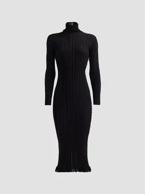 Proenza Schouler Monet Rib-knit Stretch-cotton Midi-dress