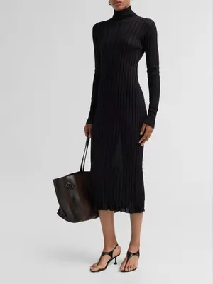 Proenza Schouler Monet Rib-knit Stretch-cotton Midi-dress