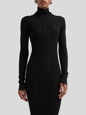 Proenza Schouler Monet Rib-knit Stretch-cotton Midi-dress