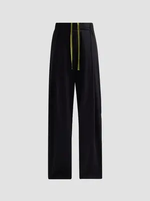 Proenza Schouler Lissia Cotton Drawstring Pants - Black