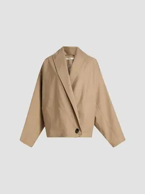 Co Wrap Tton-blend Jacket - Camel