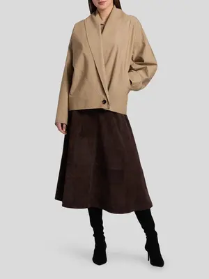 Co Wrap Tton-blend Jacket