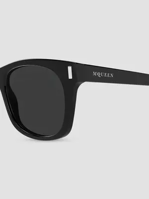 Alexander McQueen T-bar Rivet 52mm Square Sunglasses