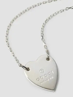 Gucci Heart Charm Sterling Bracelet