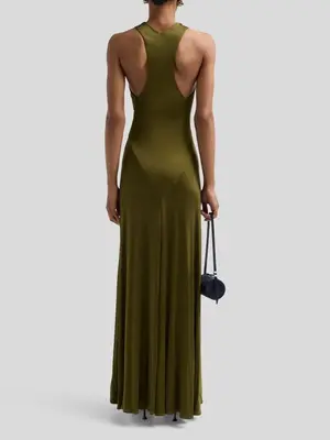 Proenza Schouler Naia Satin Jersey Maxi Dress
