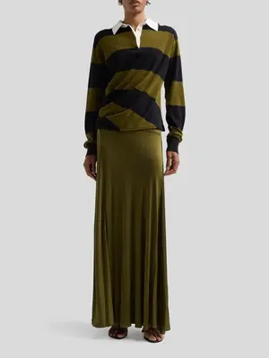 Proenza Schouler Naia Satin Jersey Maxi Dress