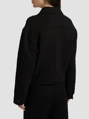 Vince Quilted Cotton-blend Boxy Jacket