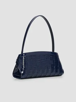 FERRAGAMO Hug Whispers Patent Leather East-west Shoulder Bag