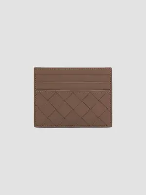 Bottega Veneta Intrecciato Leather Card Case Pinecone
