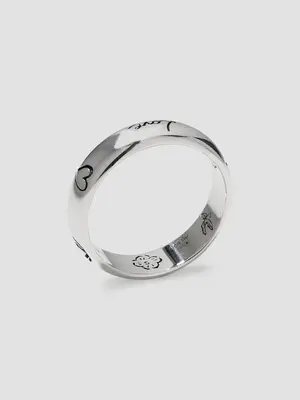 Gucci Blind For Love Sterling Band Ring