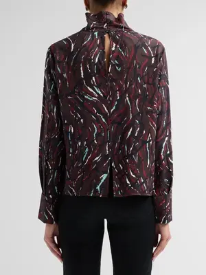 Proenza Schouler White Label Ansel Printed Twill Top