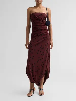 Proenza Schouler Nayara Polka Dot Jersey Maxi Dress