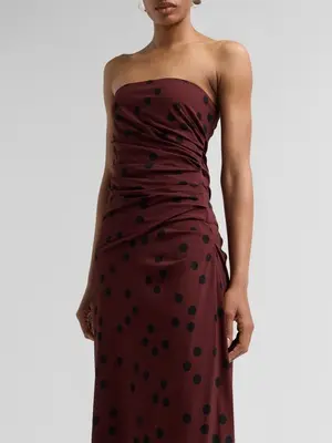Proenza Schouler Nayara Polka Dot Jersey Maxi Dress