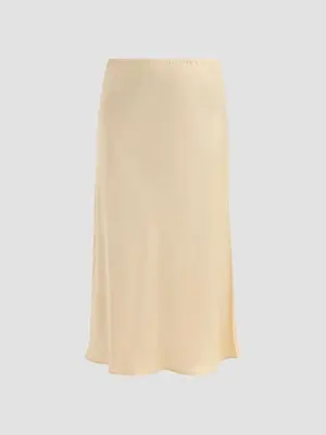 Vince Satin Slip Skirt - Chamomile