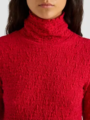 Proenza Schouler White Label Harriet Stretch Jacquard Turtleneck Top
