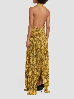 Proenza Schouler Paulina Printed Pleated Midi Dress