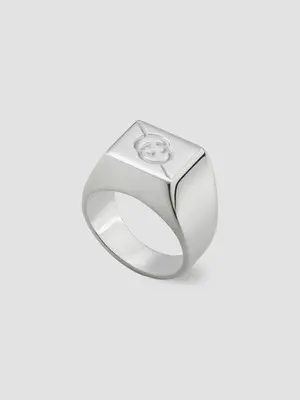 Gucci Tag Ring - Silver