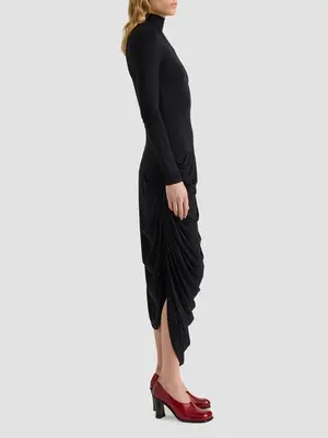 Proenza Schouler White Label Imogen Ruched Stretch-jersey Midi Dress