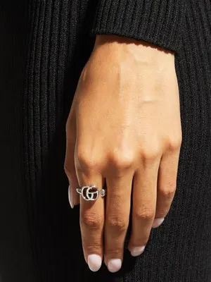 Gucci Gg Marmont Key Sterling Ring