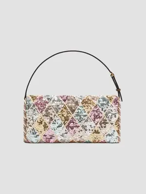 Valentino Garavani Vain Soft Small Top Handle Bag With Rhombelle Embroidery