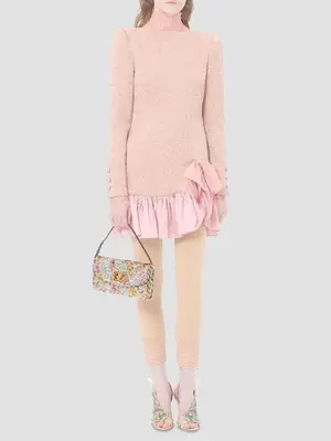 Valentino Garavani Vain Soft Small Top Handle Bag With Rhombelle Embroidery