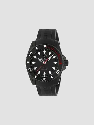 Gucci Dive Stainless Steel & Rubber Watch/40mm - Black