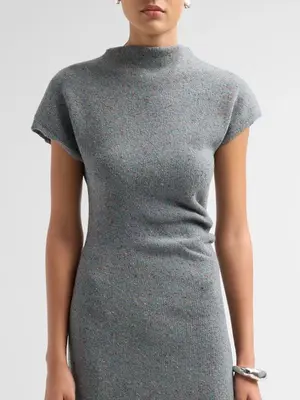 Proenza Schouler Abie Donegal-knit Wool Midi Dress