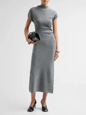 Proenza Schouler Abie Donegal-knit Wool Midi Dress
