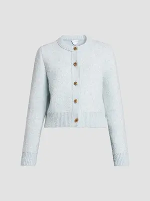 Bottega Veneta Bouclé Knit Crewneck Cardigan - Bubble