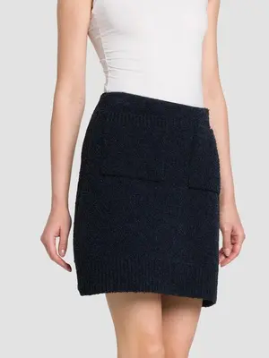 Bottega Veneta Bouclé Knit Miniskirt