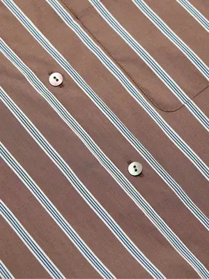 Vince Striped Cotton-nylon Shirt