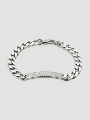 Gucci Sterling & Diamante Bracelet - Silver