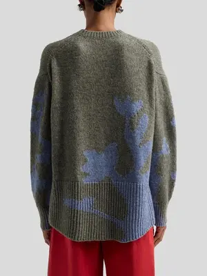 Proenza Schouler White Label Cathy Abstract Rib-knit Sweater