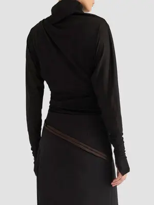 Proenza Schouler Golda Gauzy Jersey Top