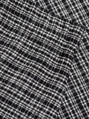 Vince Checked Pencil Midi-skirt - Eclipse Combo