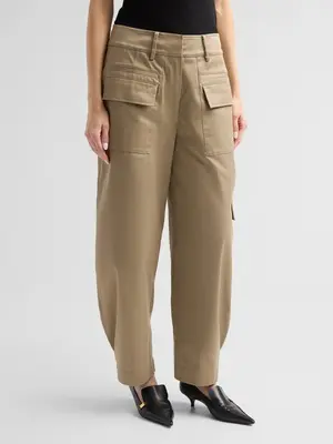 Proenza Schouler White Label Talla Cotton Twill Pants